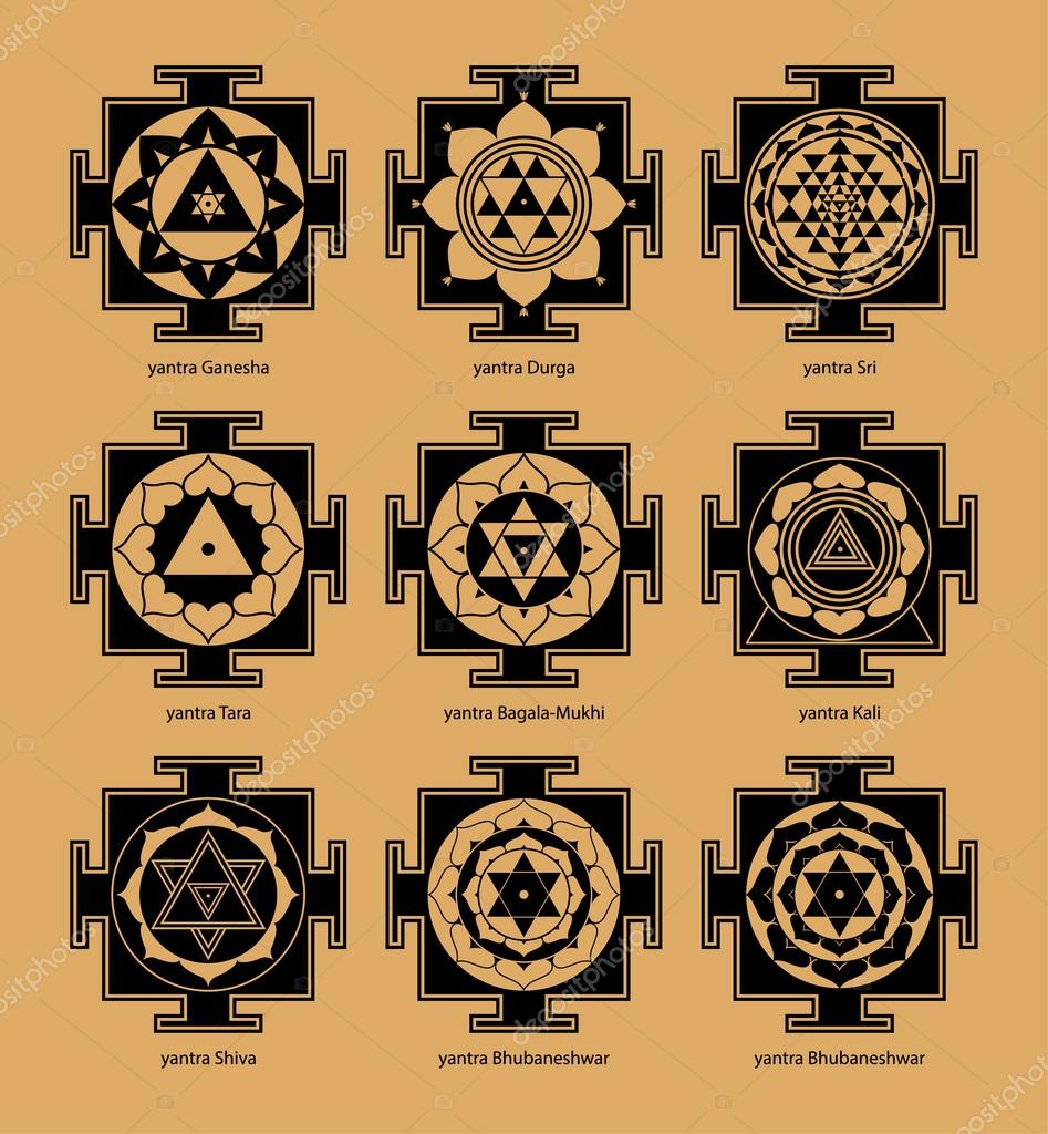 Yantras black Stock Vector Image by ©svetik #56942505