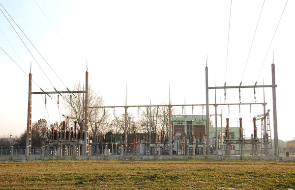 Green high voltage substation Stock Photos, Royalty Free Green high ...