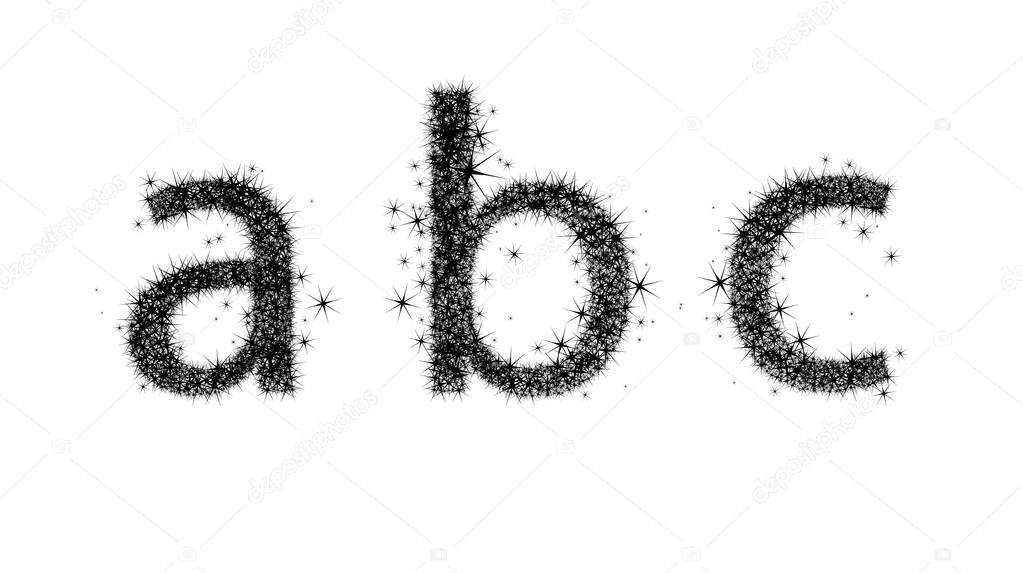 Three letters of the alphabet Stock Vector Image by ©kjolak #113169698