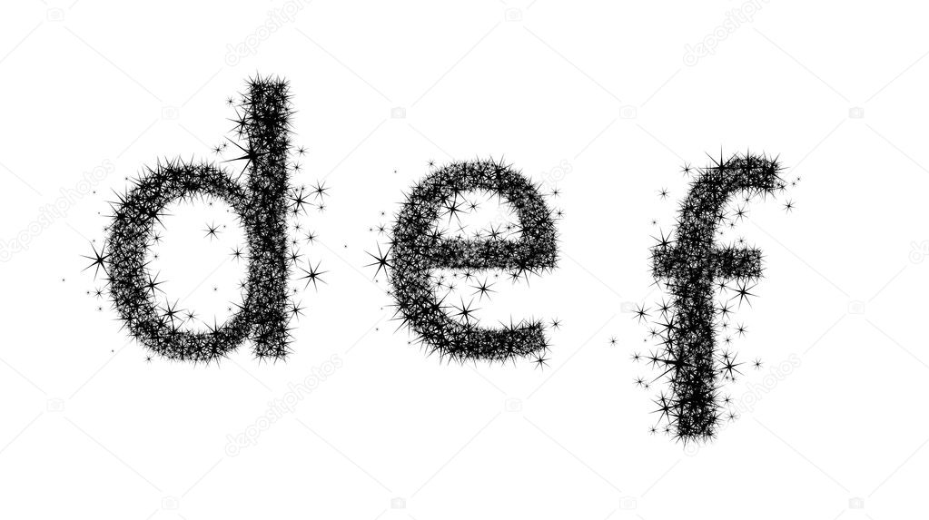 Three letters of the alphabet Stock Vector by ©kjolak 113169906