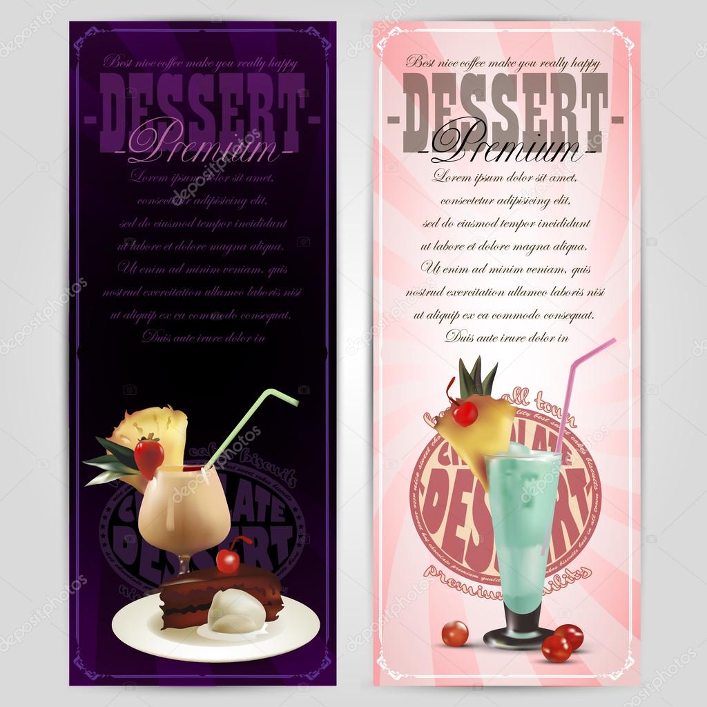 Set of dessert labels Stock Vector Image by ©kjolak #54634893