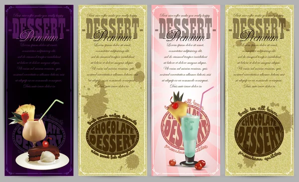 Set of dessert labels Stock Vector Image by ©kjolak #54634893