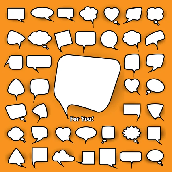 Set of chat bubbles Stock Vector Image by ©kjolak #86818266