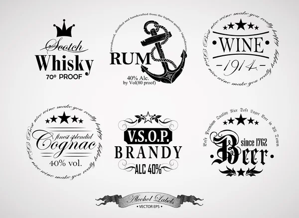 27,872,065 Alcohol labels Vector Images | Depositphotos