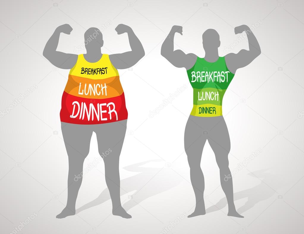 Fat and slim Stock Vector Image by ©kosecki #55887927