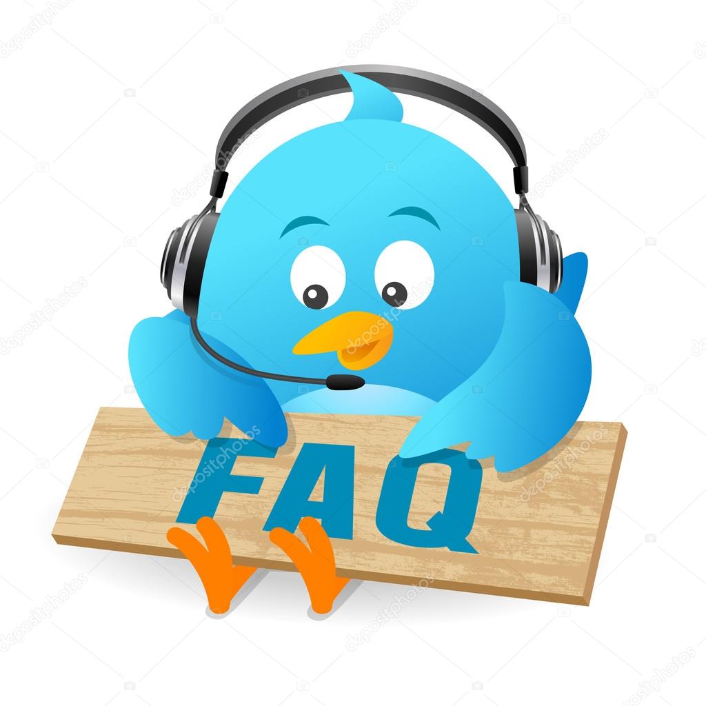 Blue Bird FAQ Sign Stock Illustration by ©arrow123 #86406816