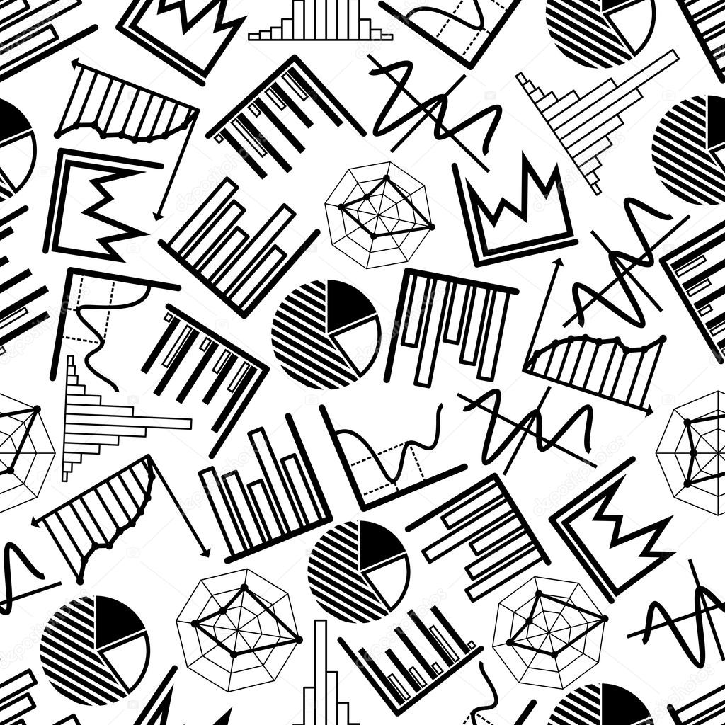 Graphs and diagrams pattern Stock Vector Image by ©Seamartini #103864960