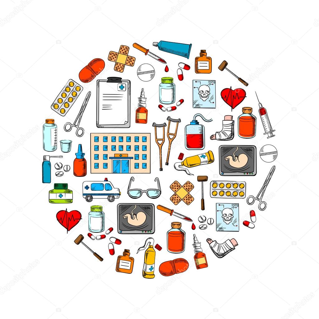 Medical round symbol Stock Vector Image by ©Seamartini #117928910