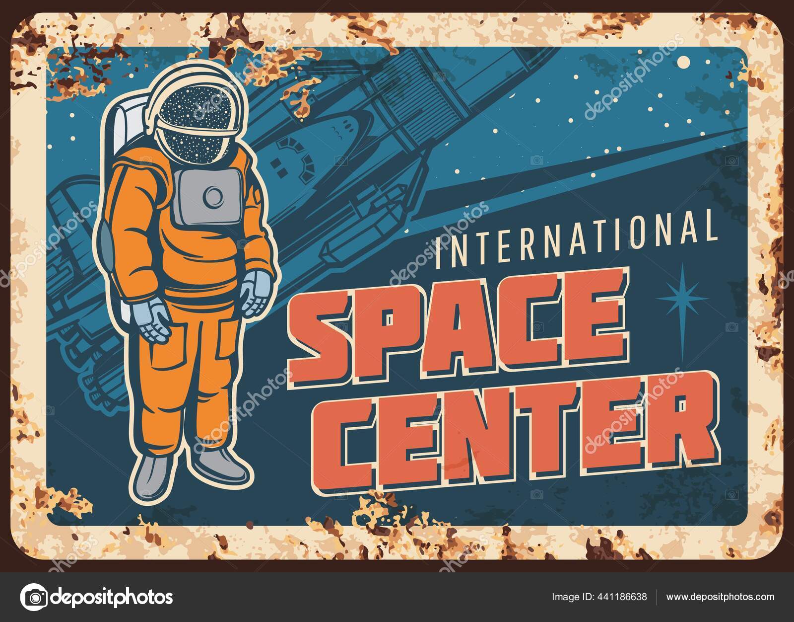 Vintage Astronaut Sign