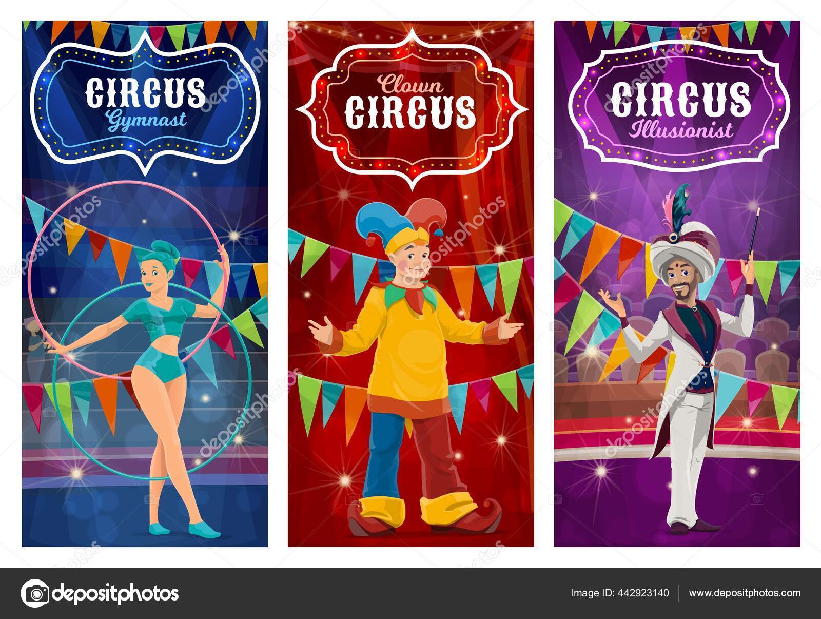 Circus Acts Cartoon