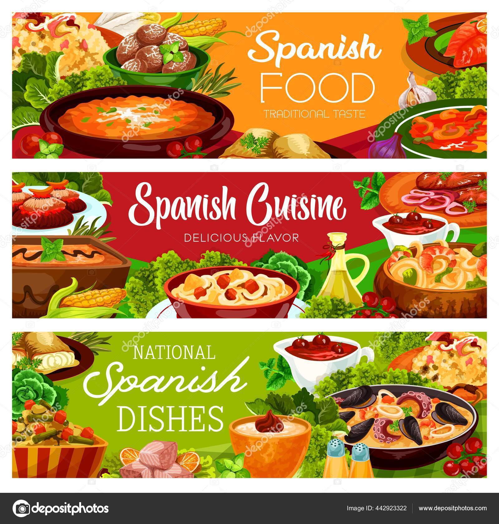 Spanish Food Menu Cover