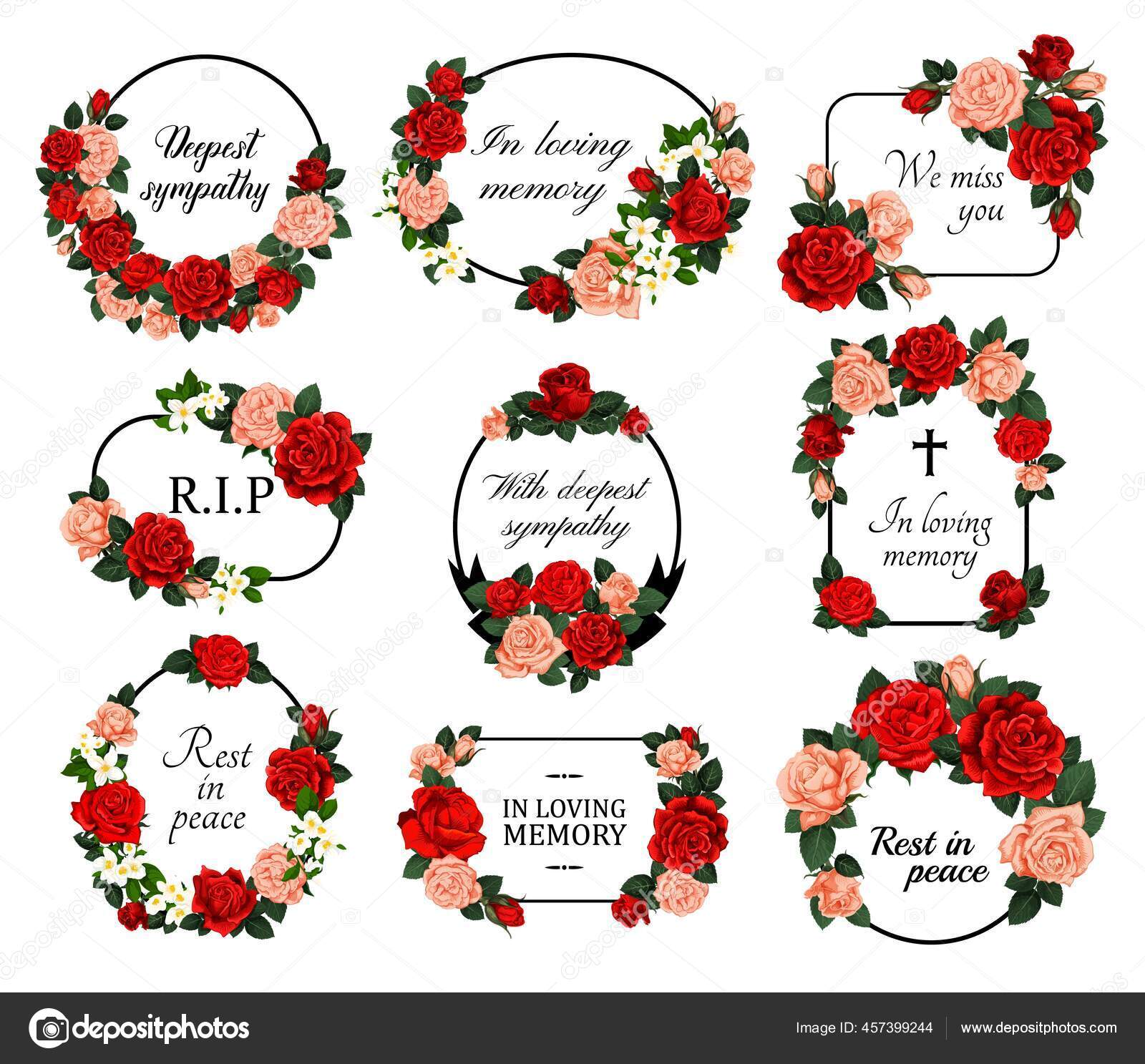 Regilious Funeral Borders Frames