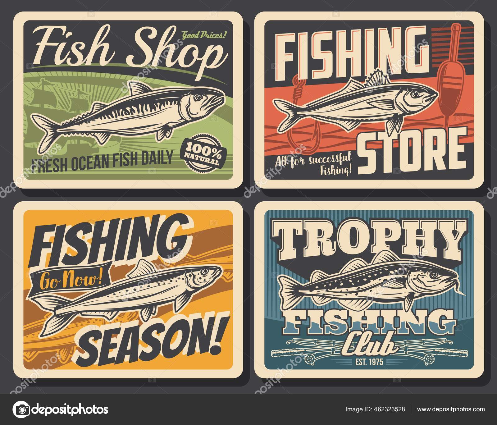 Vintage Fishing Sign