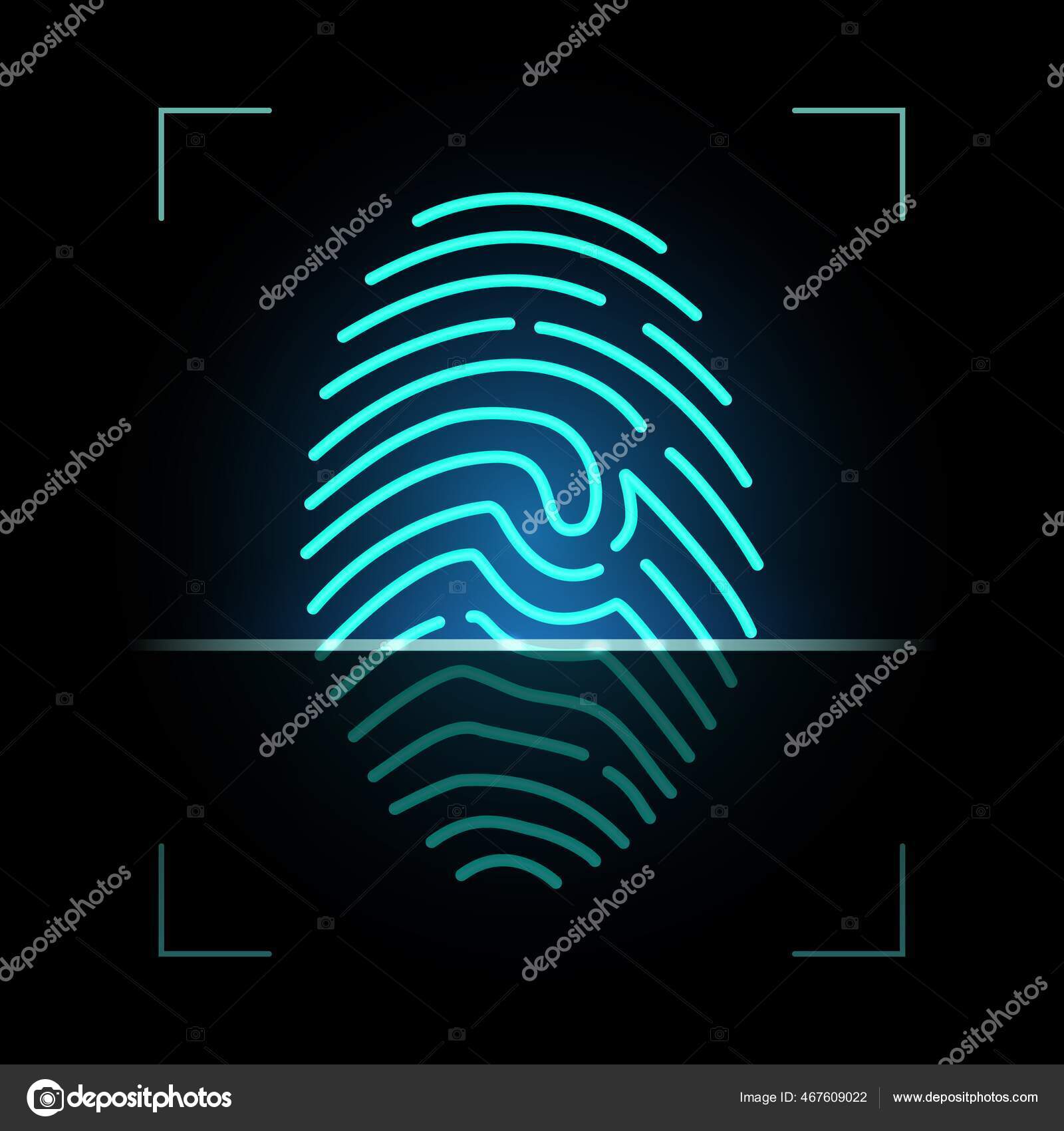 Fingerprint Scanner Biometric Access Control Digital Security ...