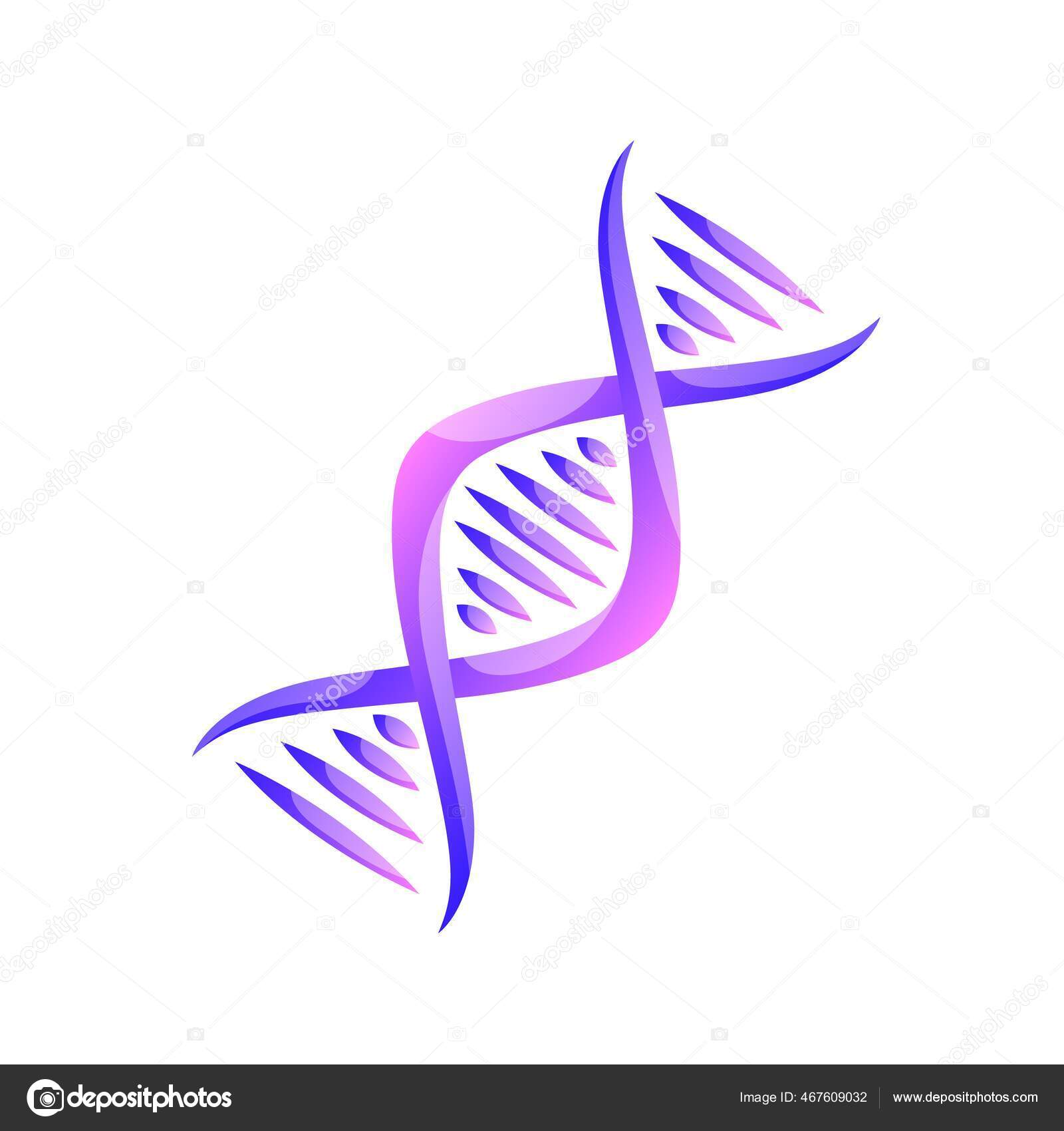 Ikon Dna Helix Tanda Vektor Obat Genetik Struktur Molekul Spiral Vektor ...