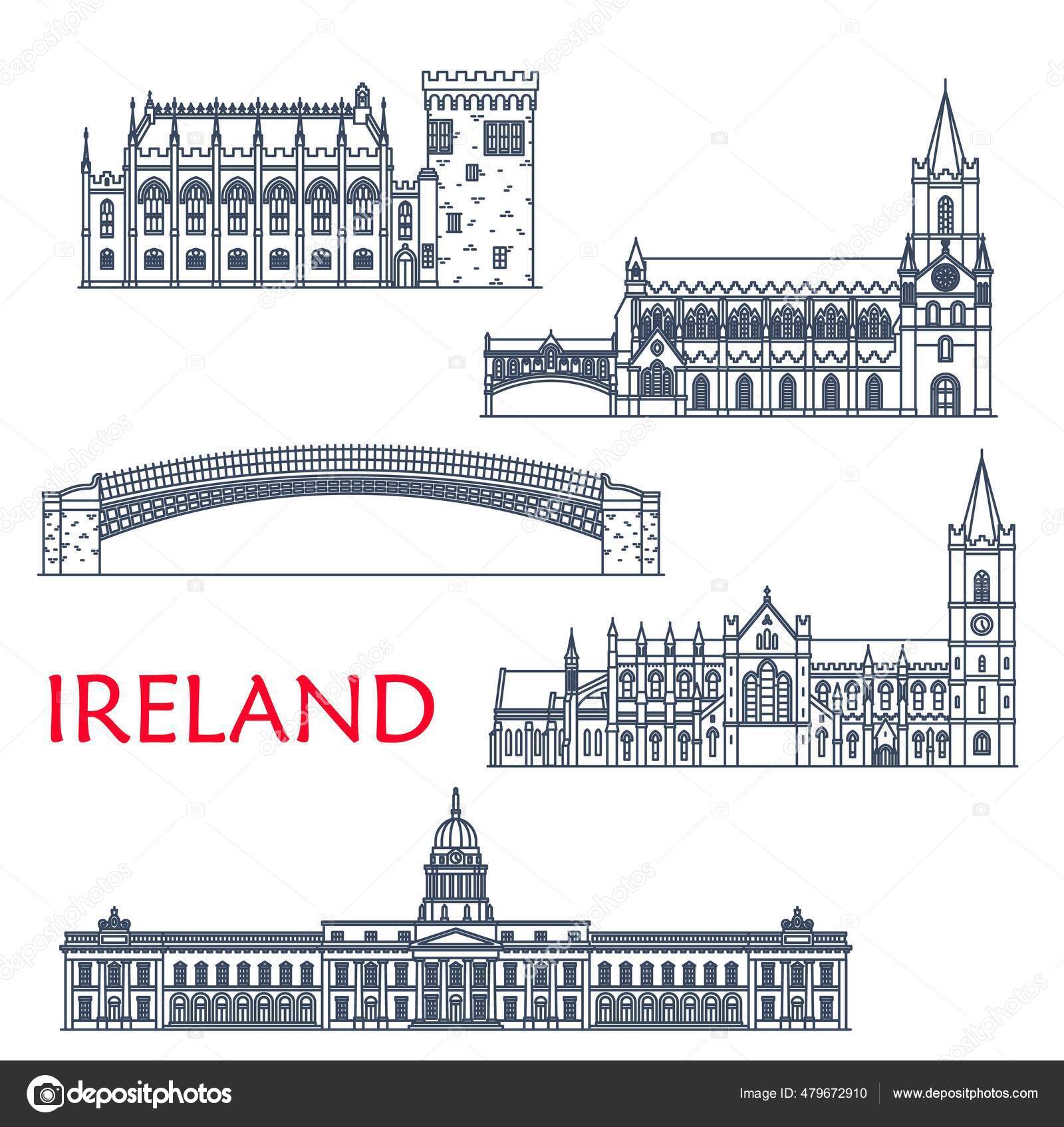 Ireland Landmarks Architecture Dublin Buildings Travel Sightseeing ...