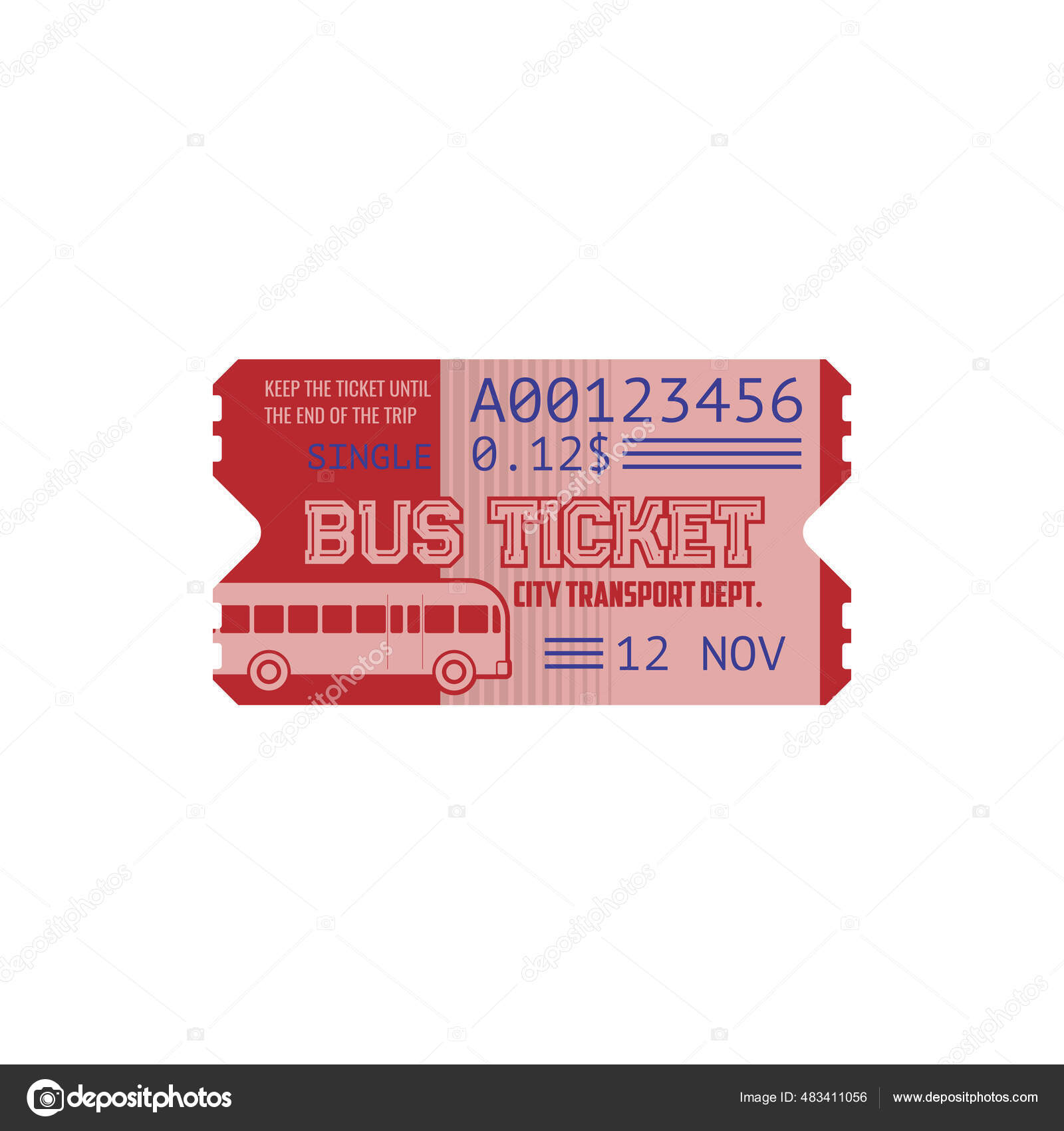 Bus Ticket Template
