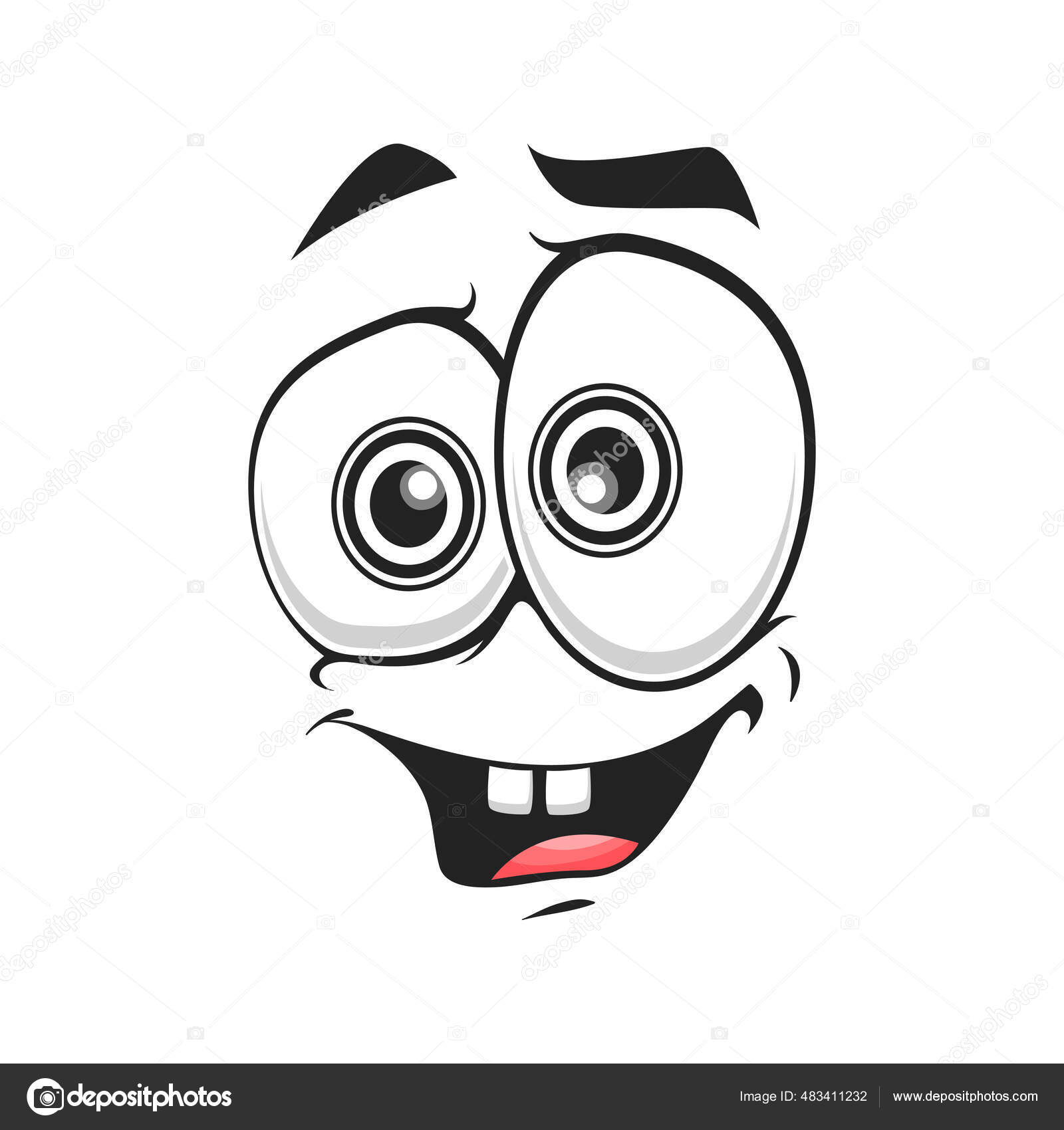 Clip Art De Cara Sonriente Loca