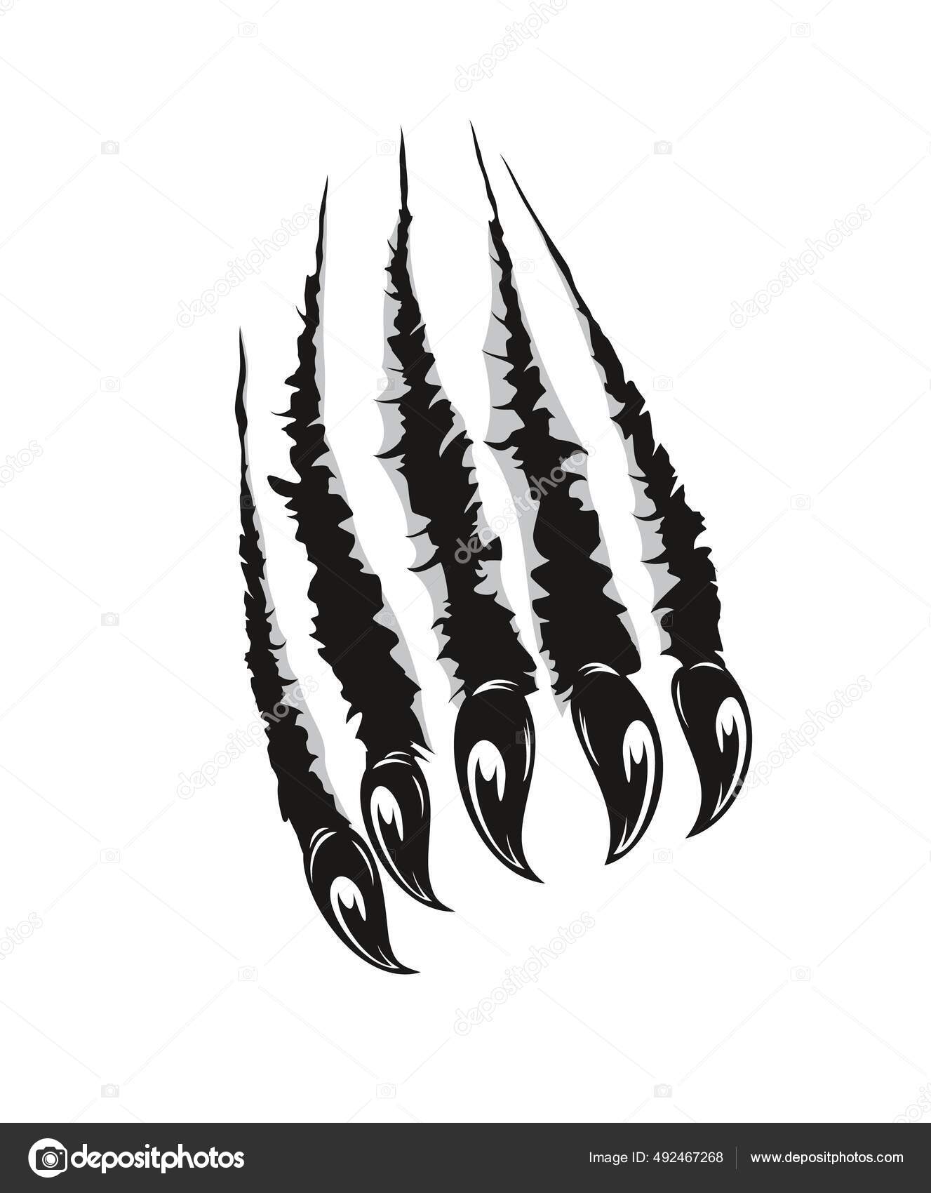 Werewolf Scratch Marks Tattoo