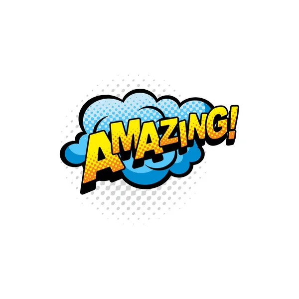 Super Hero Pop Art Comic Halftone Cloud Bubble Vector Icon Stock Vector ...