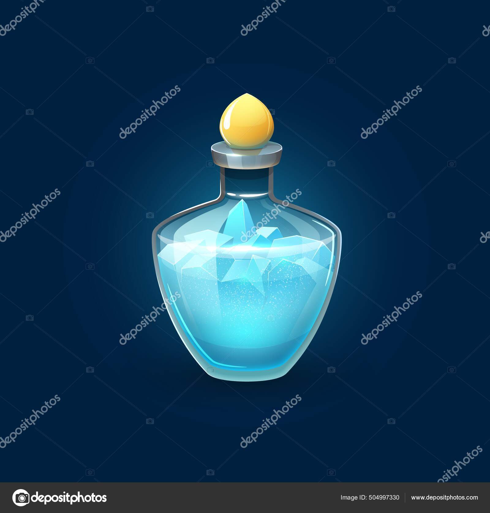 Witchcraft Bubble Potion Bottle Frozen Ice Cubes Magic Potion Alchemist ...