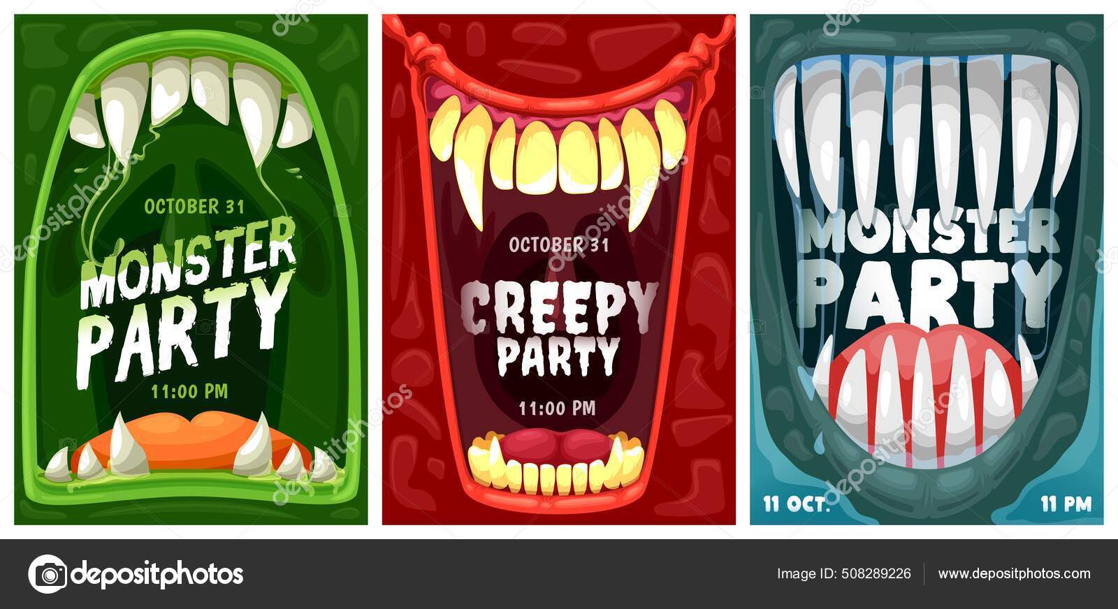 Cartoon Monster Fangs