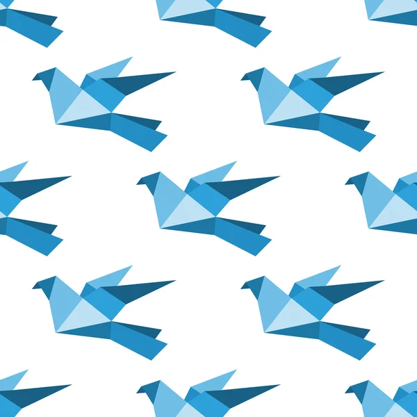 Seamless origami doves or pigeons pattern Stock Vector by ©Seamartini ...