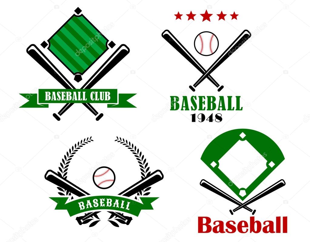 Baseball sporting emblems or badges Stock Vector Image by ©Seamartini ...