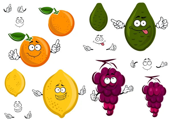 Cartoon ripe isolated fruit characters Stock Vector Image by ...