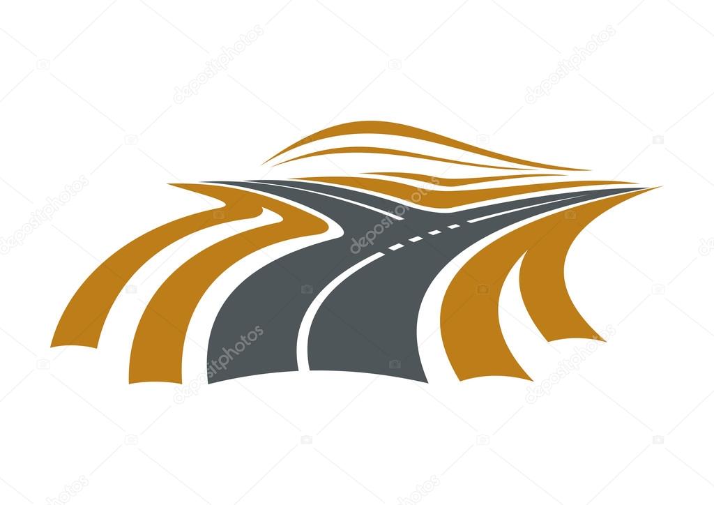 Forked road symbol with two ways ⬇ Vector Image by © Seamartini ...