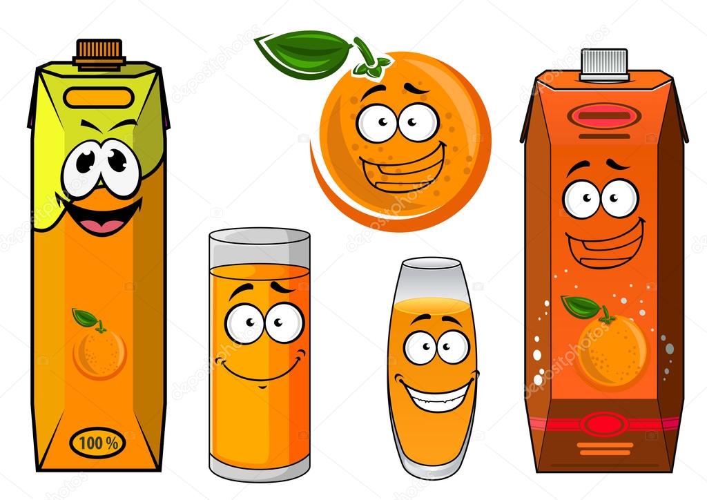 Orange Juice Cartoon