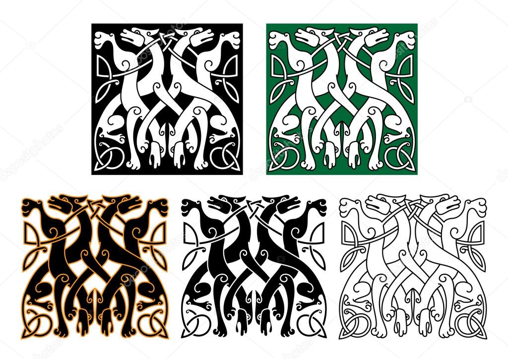Celtic Wolf Knotwork