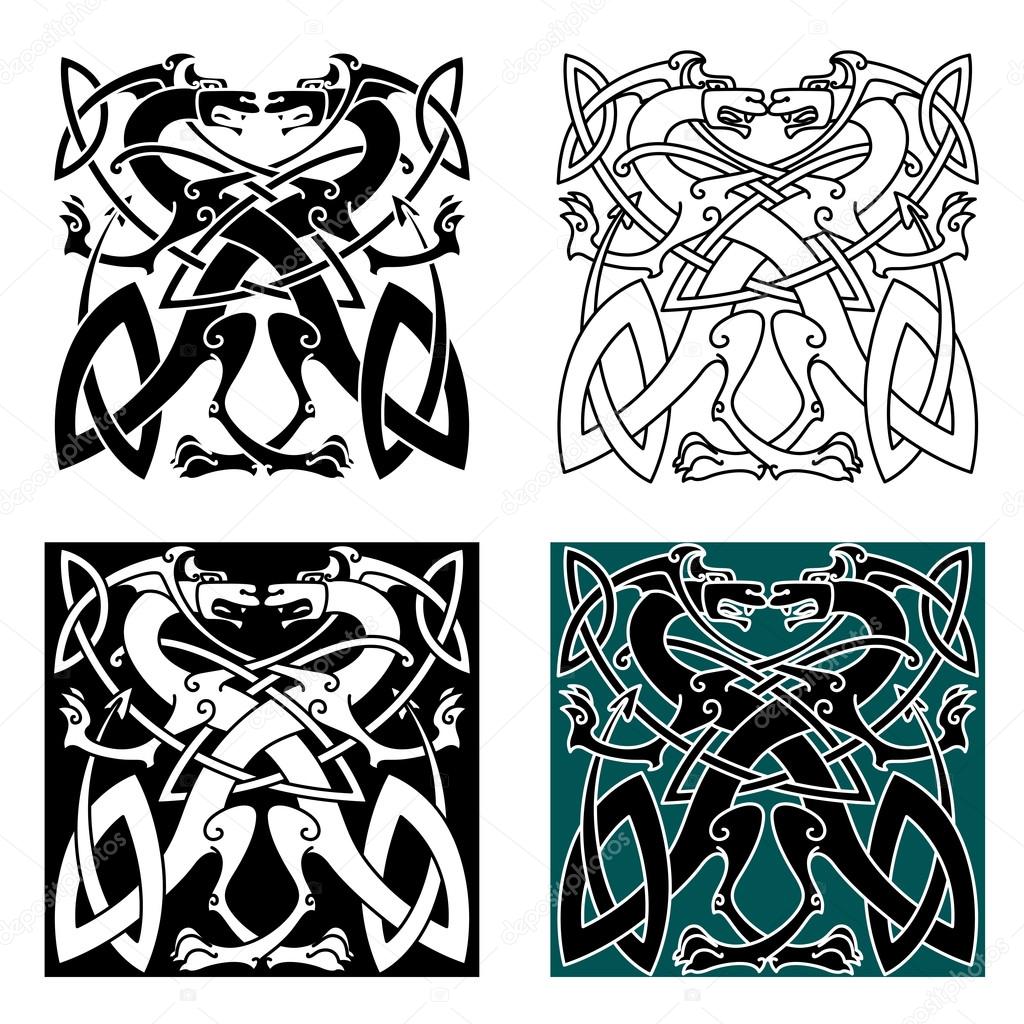 Celtic Dragon Designs Patterns