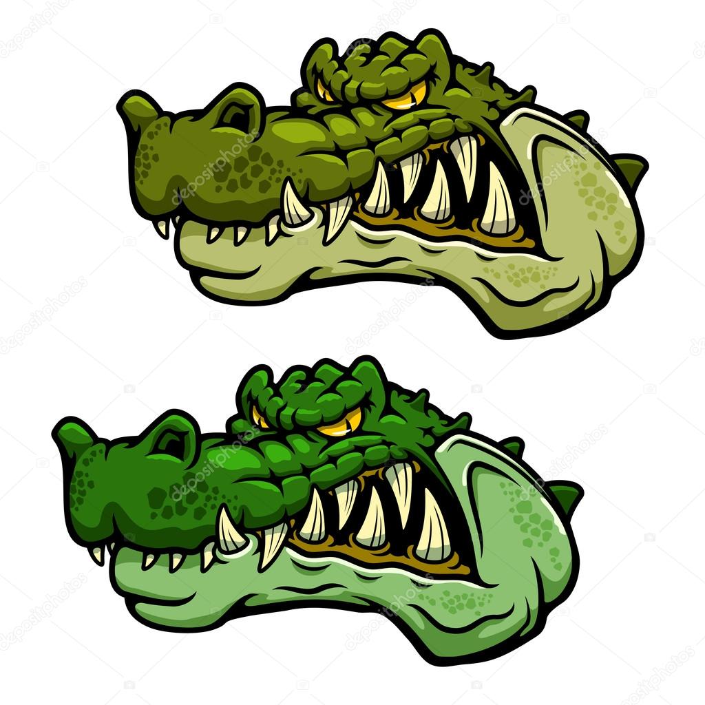 Cartoon Gator Head
