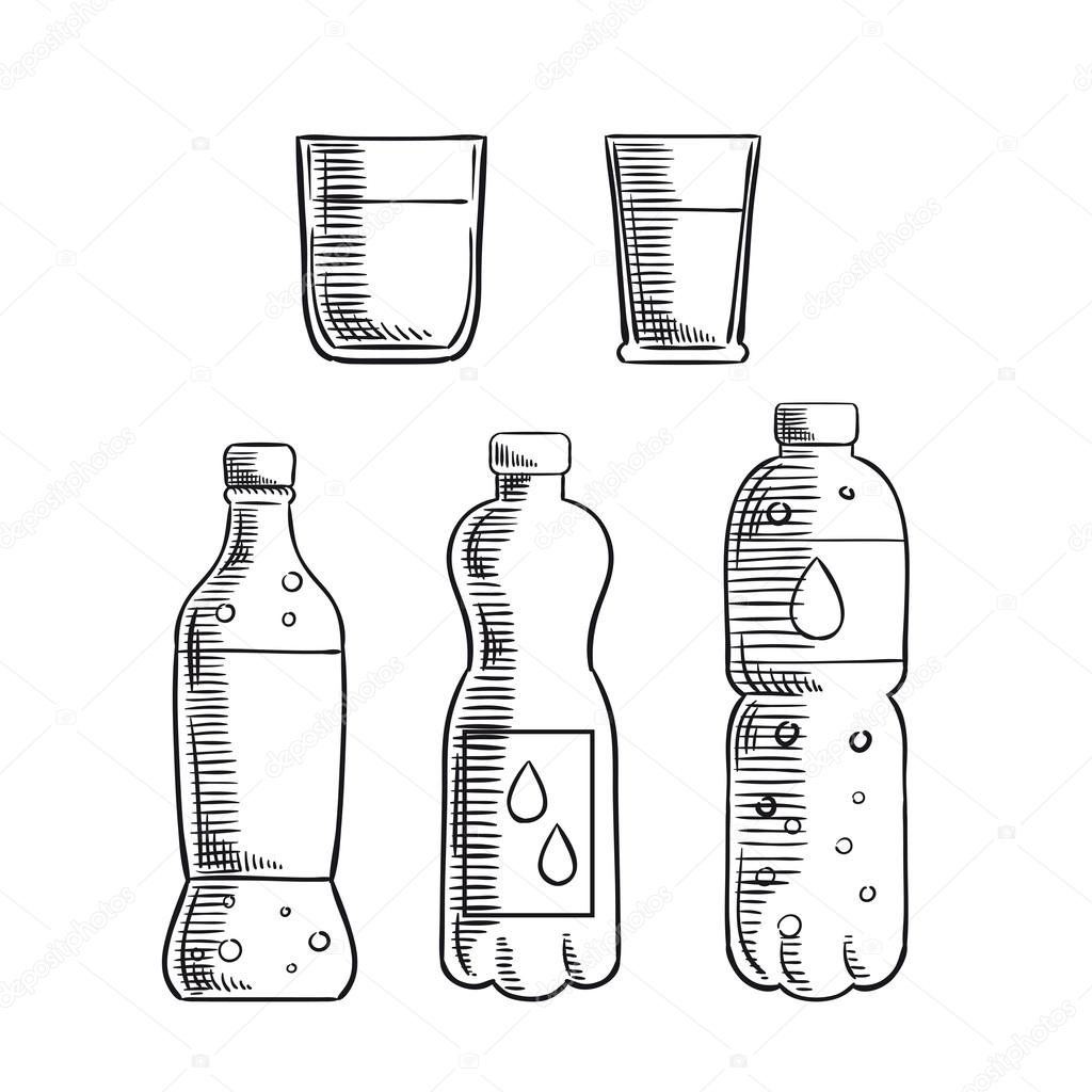 Soda Bottle Drawing