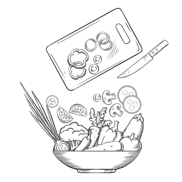 5,832 Salad bowl Vector Images | Depositphotos