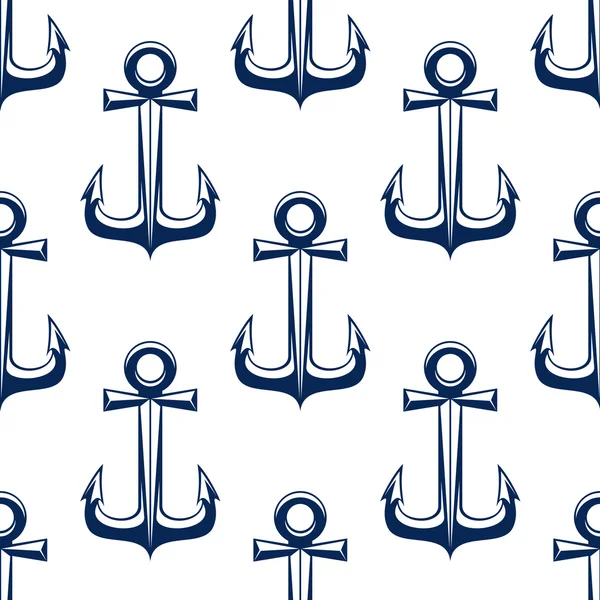 Black vintage ship anchors seamless pattern Stock Vector by ©Seamartini ...