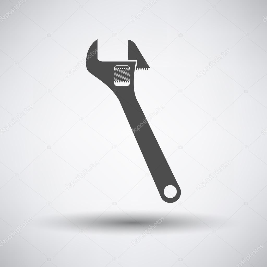 Grey Adjustable wrench icon Stock Vector Image by ©angelp #103240296