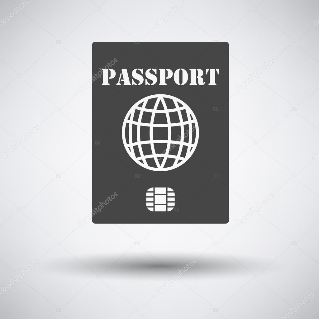 Passport with chip icon Stock Vector Image by ©angelp #109945092