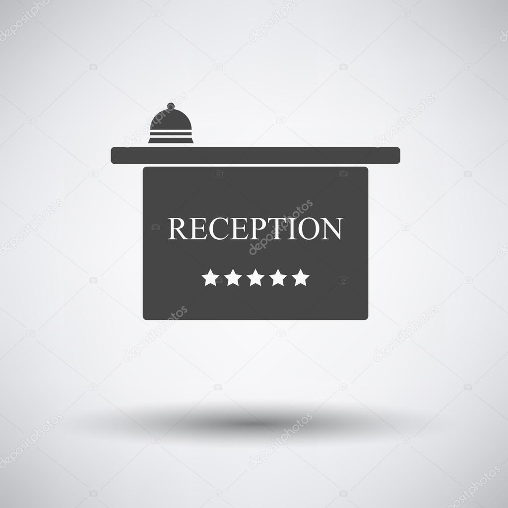 Hotel reception desk icon Stock Vector Image by ©angelp #109946004