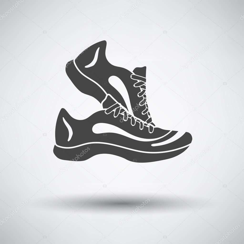Running Shoe Silhouette Vector