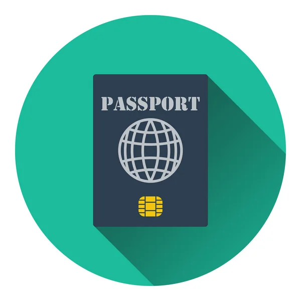 Passport with chip icon Stock Vector Image by ©angelp #109945092