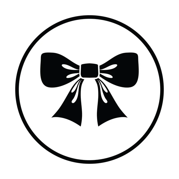 Party Bow Icon Black Background White Vector Illustration Stock Vector ...