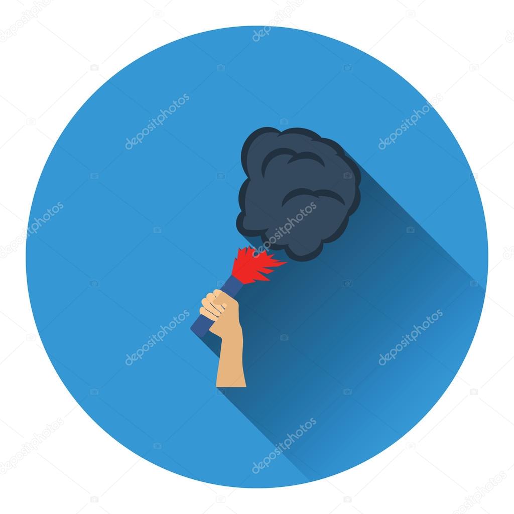 Hand holding burned flare Stock Vector Image by ©angelp #113970766
