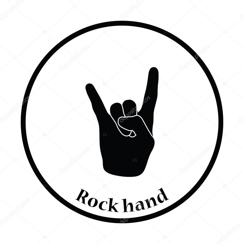 Rock hand icon Stock Vector Image by ©angelp #114215606