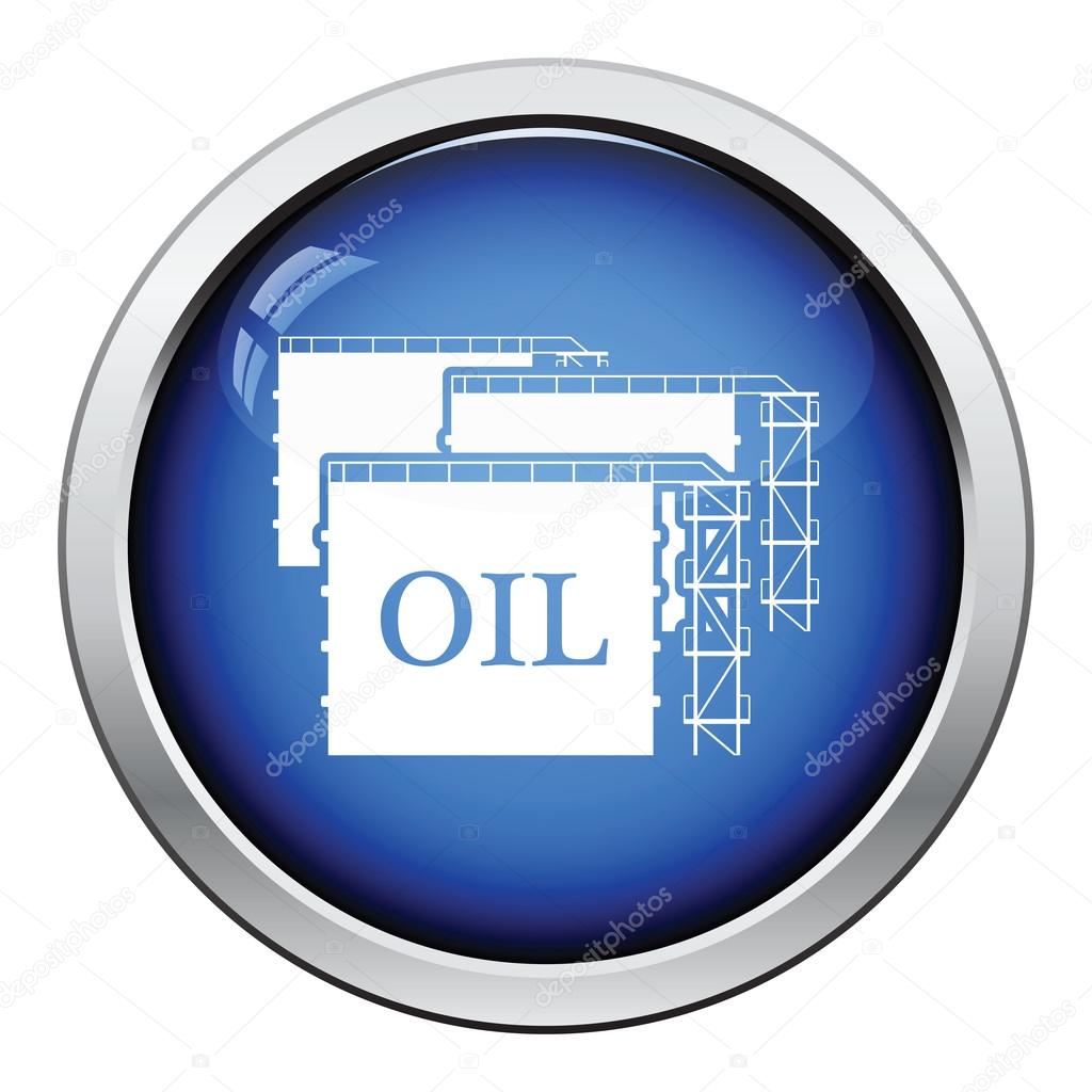 Oil tank storage icon Stock Vector by ©angelp #115441342