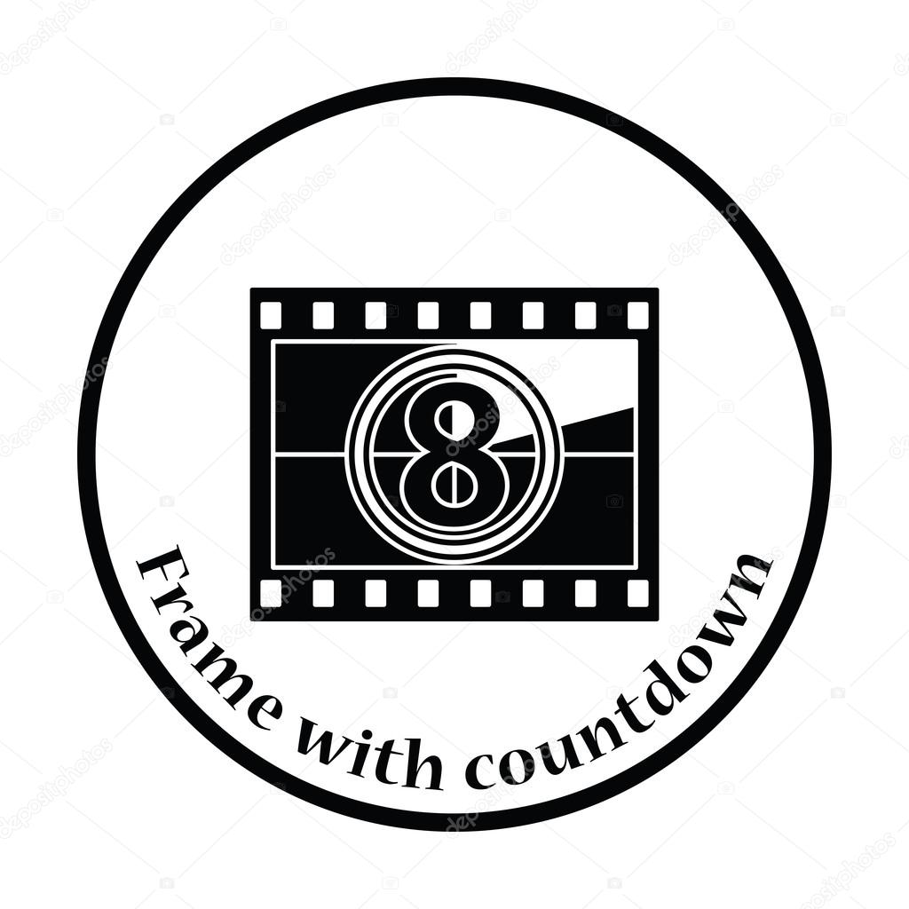 Movie frame with countdown icon Stock Vector Image by ©angelp #115605802