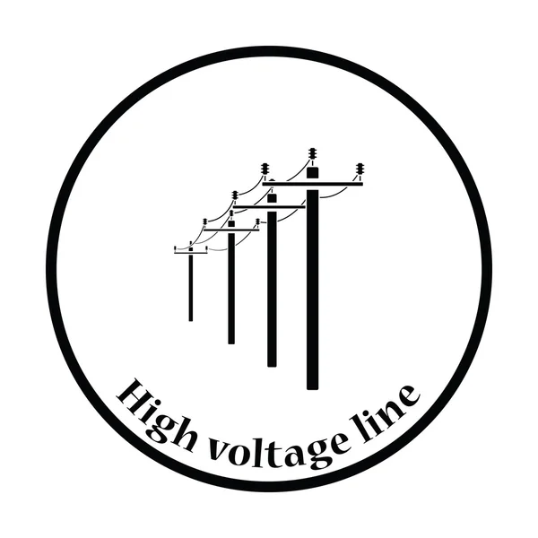 High voltage line icon — Stock Vector © angelp #125877160