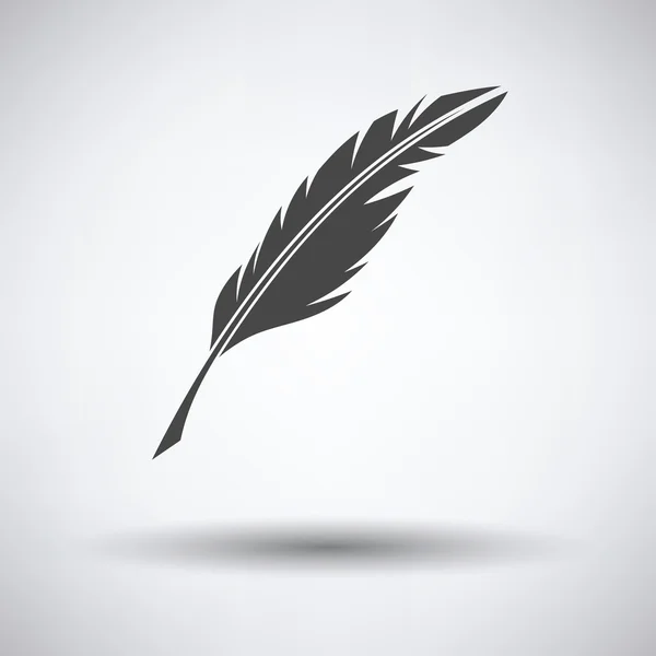 Writing feather icon — Stock Vector © angelp #128498058