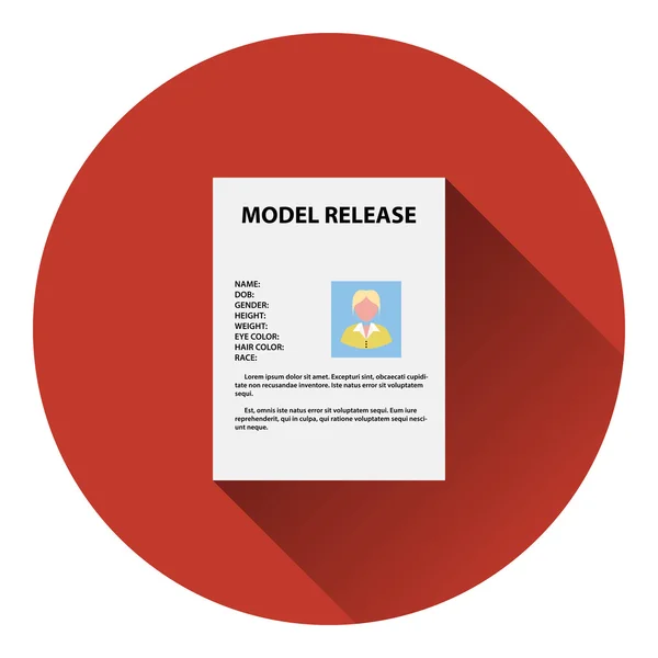Icon of model release document Stock Vector Image by ©angelp #125310882
